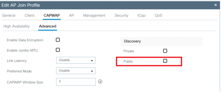 Cisco 9800 CAPWAP Discovery w/ NAT - Un // Bounded